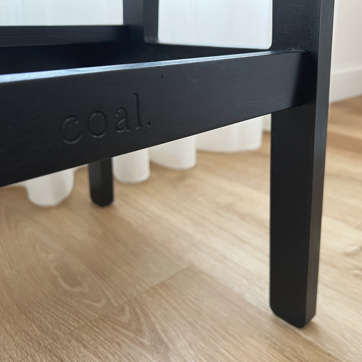 Charcoal Lightfoot Stool - Home Furniture | Coal Interiors