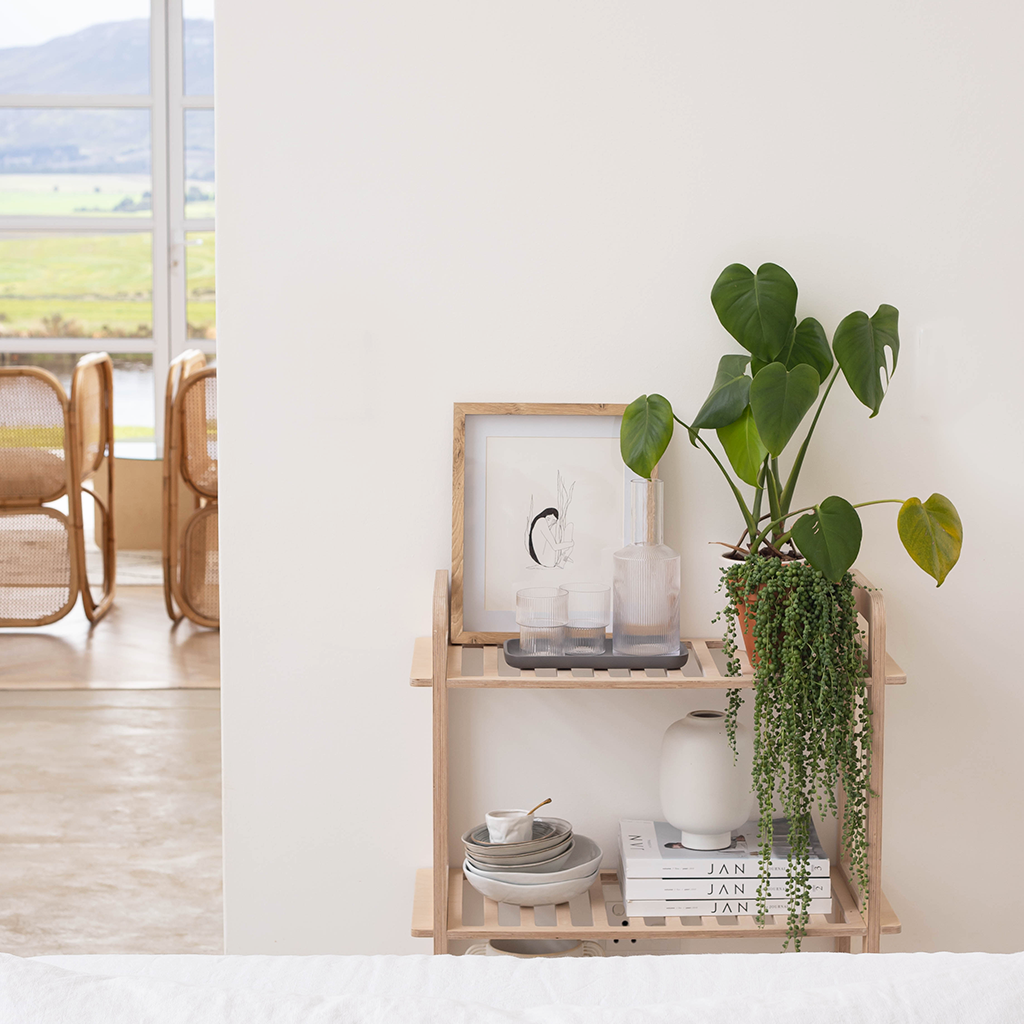 ELLE SHELF SLATTED - Home Furniture | Coal Interiors | Shelves